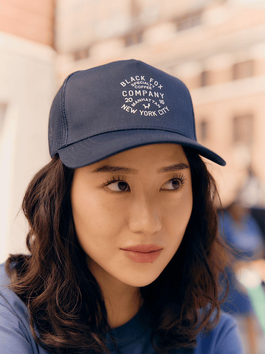 Specialty Coffee Company Navy Trucker Cap – Black Fox Coffee Co.